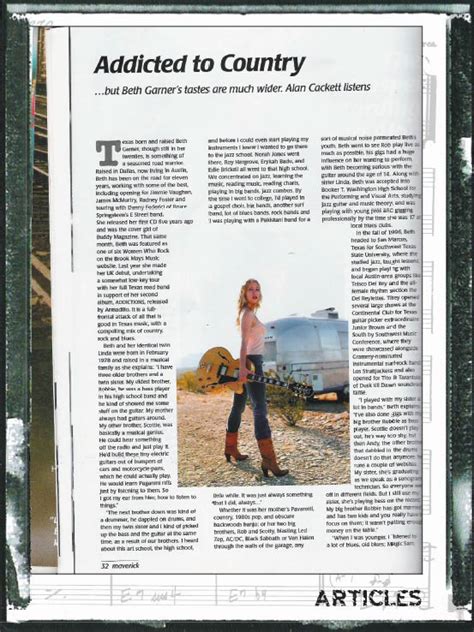 Beth Garner Press Kit On Behance