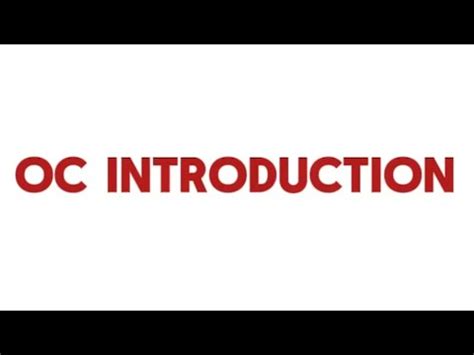 Oc Introduction Voice Claims 500 Special YouTube