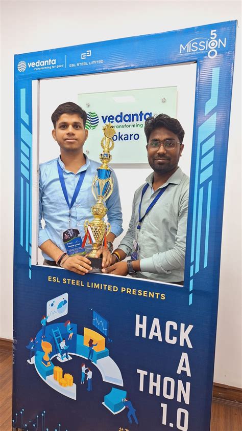 Ranbir Sagar On Linkedin Hackathon Hackathon Vedanta Vedantalimited Esl Bokaro Bitsindri