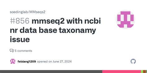 Mmseq2 With Ncbi Nr Data Base Taxonamy Issue · Issue 856 · Soedinglab