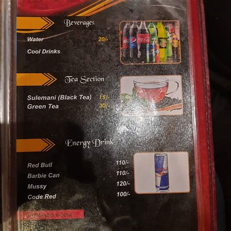 Menu At Mandi House Hyderabad Nh 44