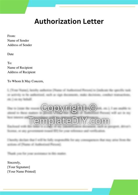 Authorization Letter Philippines Template Word Format Lettering Letter Templates Words