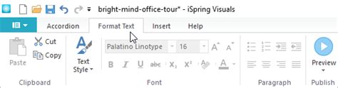 adding and formatting text