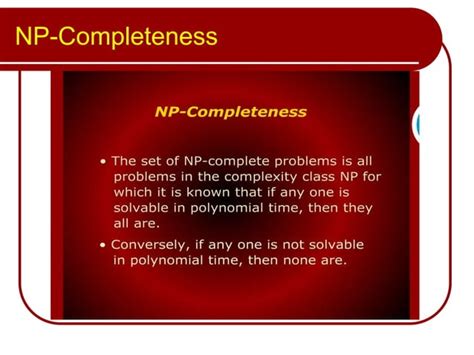 Complexity Theory 3 Ppt