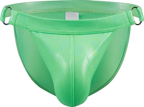 LUNULE Herren Erotische Dessous Glänzend Metallic Bikini Slips Sexy