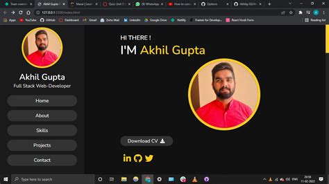 Github Akhilg 02akhilportfolio Get The Look At My Portfolio It Is In The Responsive