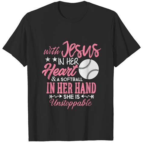 Softball T Christian Jesus Christ Christian Softball Forn Girls