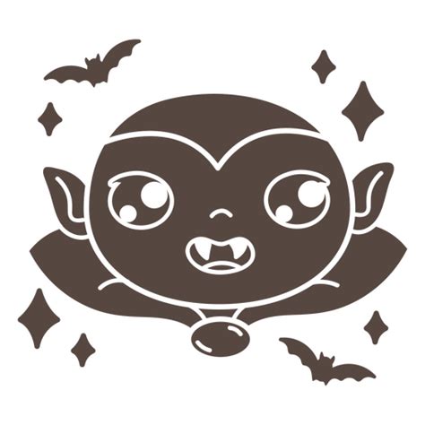 Diseño Png Y Svg De Lindo Recorte De Vampiro Para Camisetas