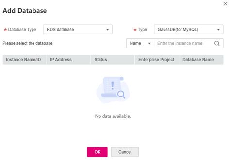 Step 1 Add A Database Database Security Service User Guide