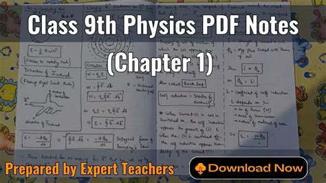 Class Physics Notes Chapter PDF Download Solved Notes