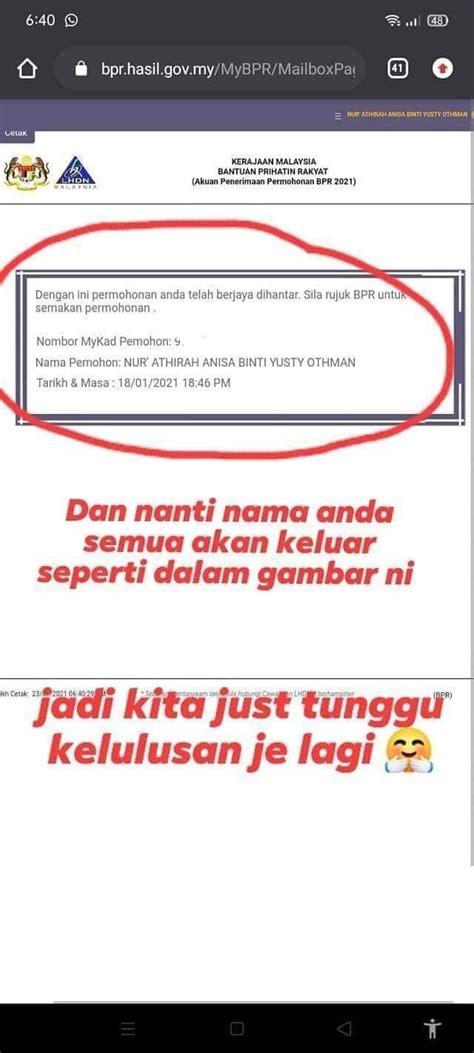 BPR Cara Permohonan Kemaskini Mulai Januari Februari