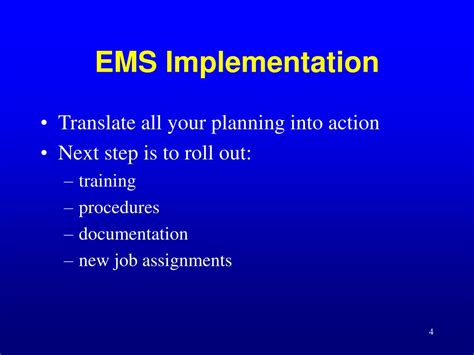 Ppt Ems Implementation And Operation Powerpoint Presentation Free