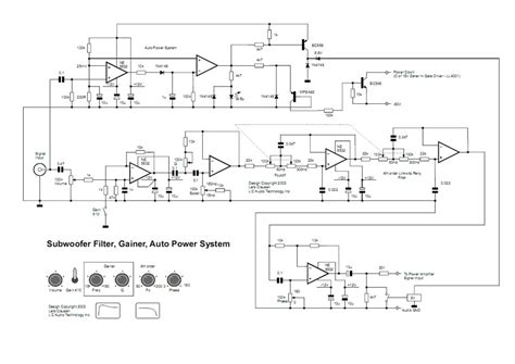 Subwoofer Filter Board Circuit Diagram