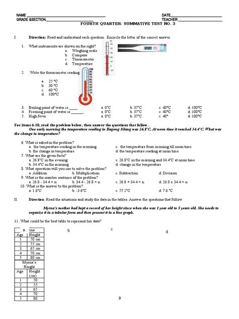 Q4 Summative Test 3 Mathematics Pdf