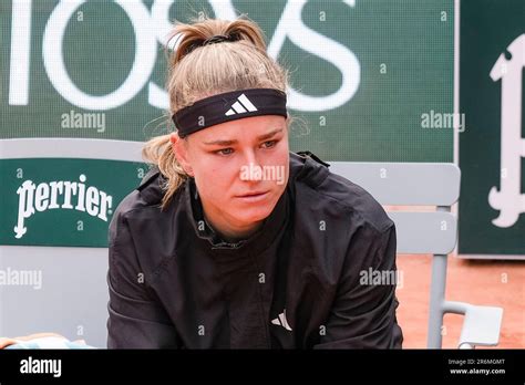 Paris France 10th June 2023 Tennis Player Karolina Muchova CZE At
