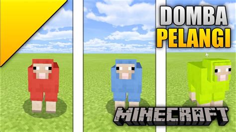 Cara Membuat Domba Pelangi Minecraft Youtube