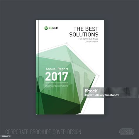 Templat Desain Sampul Brosur Perusahaan Baik Untuk Katalog Laporan