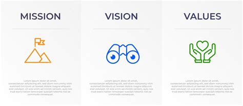Premium Vector Mission Vision And Values Infographic Vector Template