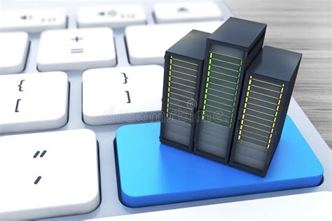 Blue Computer Mouse Connect To Cubes Structure Stock Illustration Illustration Of Notation