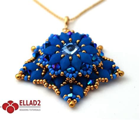 Tutorial Davina Pendant Beading Patternbeading Tutorial With Etsy