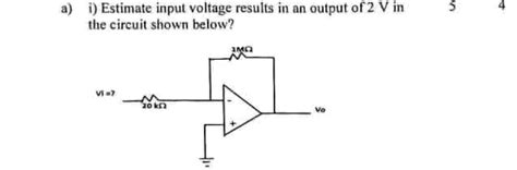 A I Estimate Input Voltage Results In An StudyX