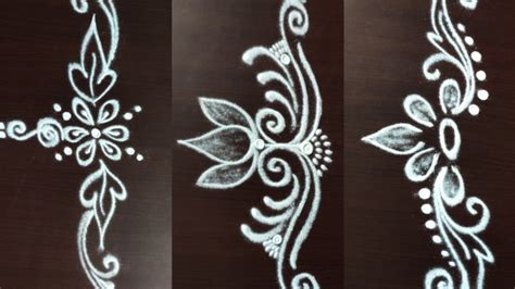 Rangoli Border Designs Daily Border Rangoli Easy Side Vrogue Co