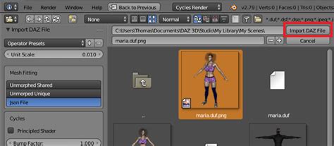 Diffeomorphic Import Into Blender