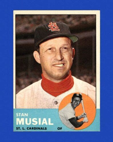 1963 Topps Set Break 250 Stan Musial Ex Exmint Gmcards Ebay