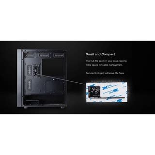 TECWARE OMNI HUB 8 PORT PWM ARGB HUB SATA POWERED ARGB PWM SYNC TO MOTHERBOARD