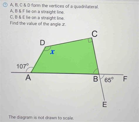solved a b c and d form the vertices of a quadrilateral a b and f lie