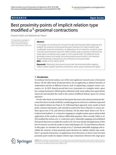 Pdf Best Proximity Points Of Implicit Relation Type Modified α3