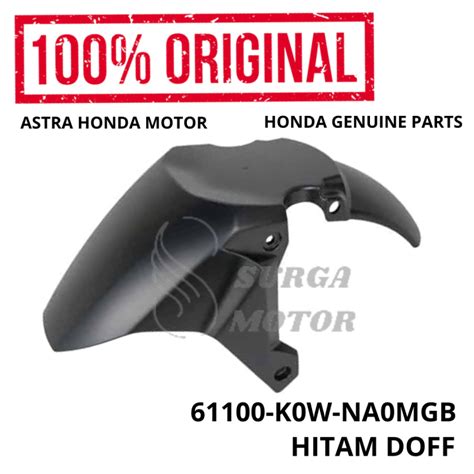 Cover Fender Slebor Spakbor Depan Hitam Doff ADV 160 Original Honda AHM