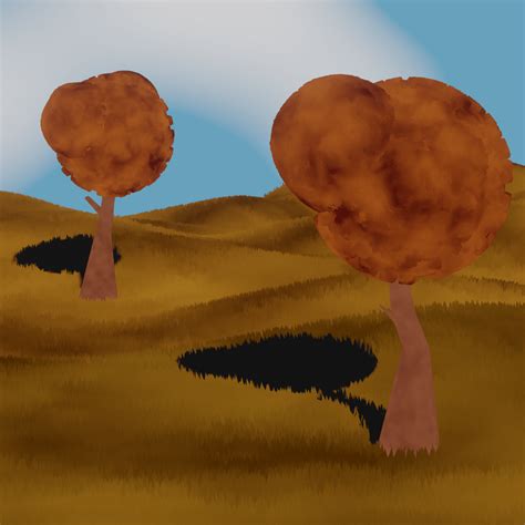 Fall Meadow Scene Made In Eevee R Blender