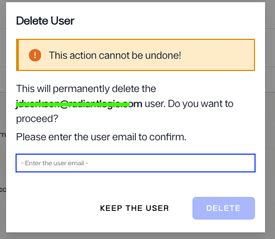 Delete A User Radiant Logic Documentation