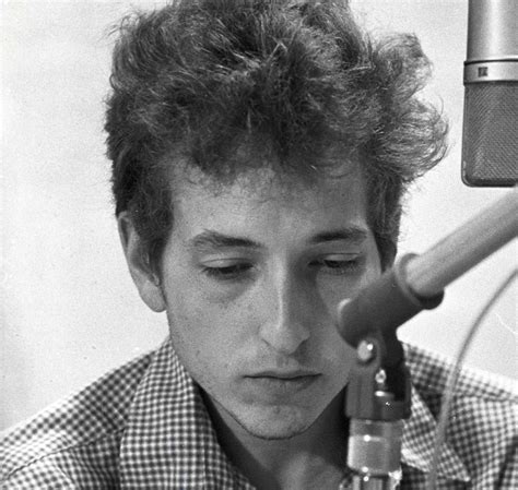 Bob Dylan During A Recording Session In 1963 Rcolorization