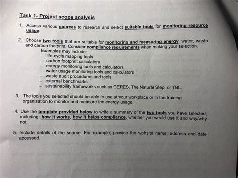 Task 1 Project Scope Analysis 1 Access Various
