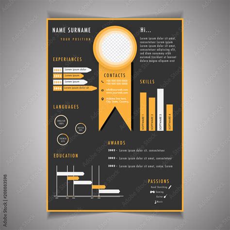 Infographic Cover Letter Template