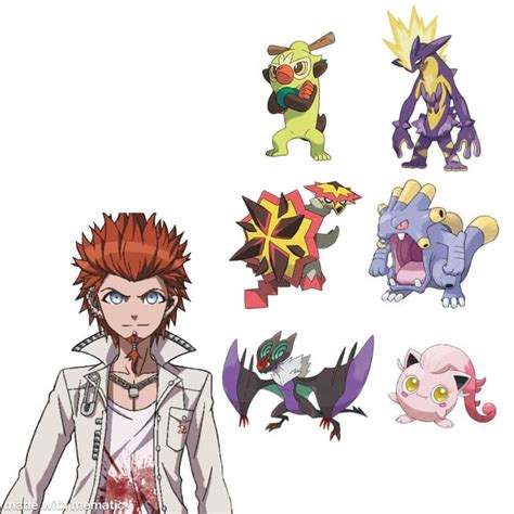 Thh Characters Pokemon Teams Top Left One Is Their Ace Rdanganronpa