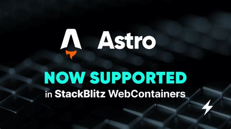 Announcing WebContainers Astro Support
