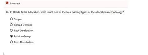 32 In Oracle Retail Allocation What Is Not Studyx 32 In Oracle Retail Allocation What Is Not Studyx