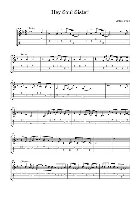 Hey Soul Sister Train Easy Ukulele Fingerpicking Tab In 2023