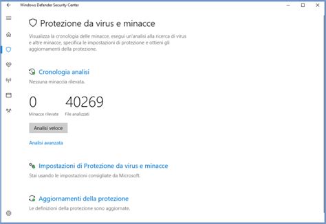 Windows Defender Security Center Assistenza Pc Napoli