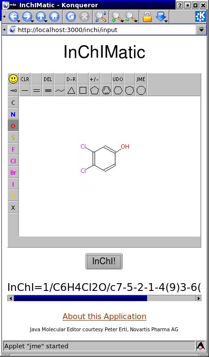 Anatomy Of A Cheminformatics Web Application Inchimatic Depth First