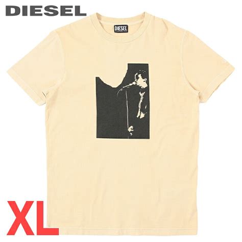 【楽天市場】 Diesel ディーゼル メンズ グラフィックプリント コットン 半袖tシャツ カットソー【t Diegor C2】【サイズxl】【サンドベージュ】die M T F4 45c