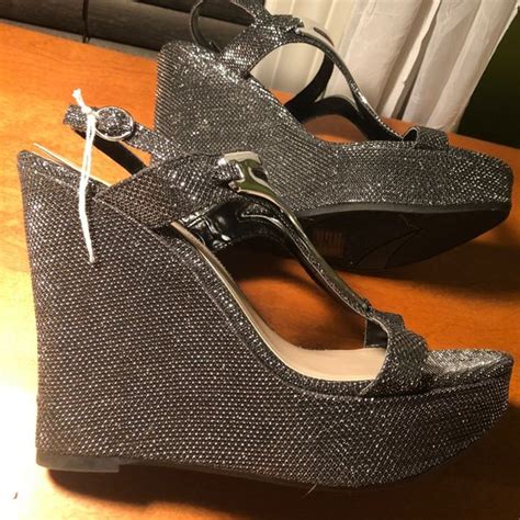 Montego Bay Club Shoes Montego Bay Club Shiny Wedge Pumps Poshmark