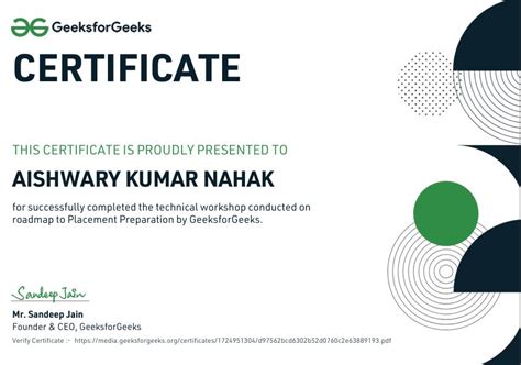 Aishwary Nahak On Linkedin Gfg