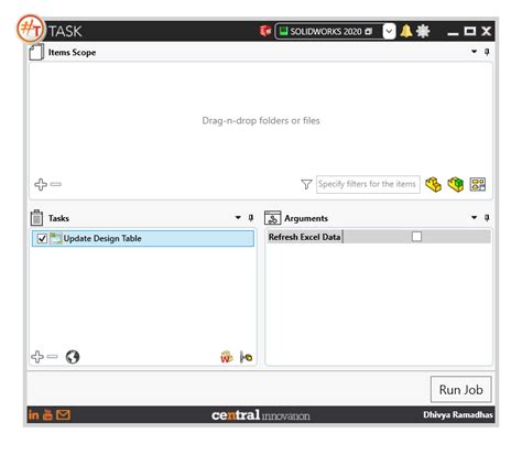 Update Design Table Task Documentation Update Design Table Task Documentation