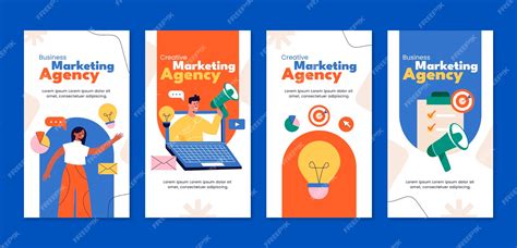 Free Vector Marketing Agency Template Design