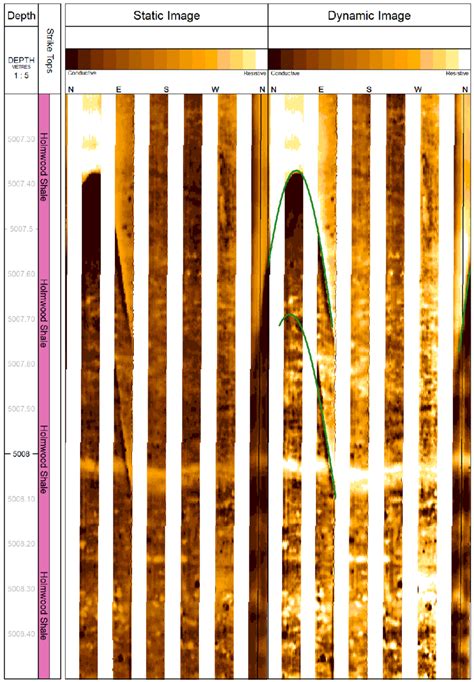 Example Of A Conductive Fracture Green From The Holmwood Shale