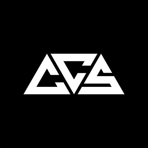 Ccs Triangle Letter Logo Design With Triangle Shape Ccs Triangle Logo